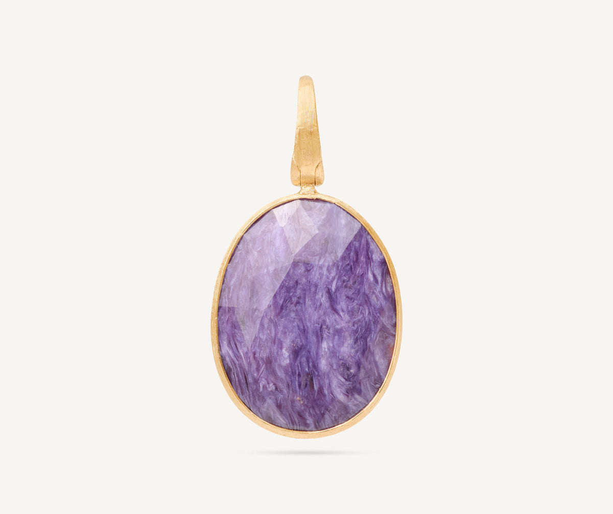 18K Yellow Gold Charoite Pendant – Marco Bicego